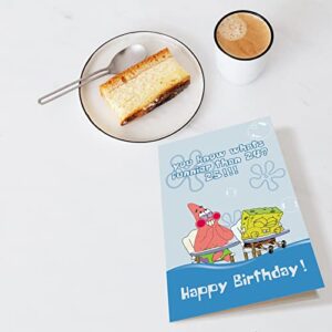 Funny 25th Birthday Card, Cute 25th Birthday Greeting Card for Women Men, Sponge Bob and Patrick Star Meme Bday Card