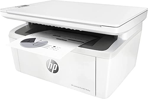 HP (Renewed) Laserjet Pro MFP M29W All-in-One Wireless Monochrome Laser Printer, White - Print Scan Copy - 1.0" Icon LCD Display, 19 ppm, 600 x 600 dpi, 8.5 x 11.69, Hi-Speed USB