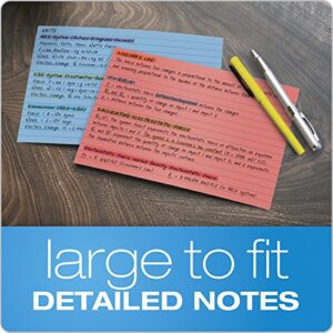 Oxford 5 x 8 Inches Ruled Assorted Index Cards, 100 Per Pack (35810)