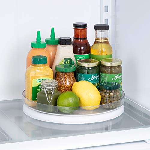 YouCopia FridgeView Fridge Turntable, Lazy Susan Organizer for Refrigerator Storage, 11” , White