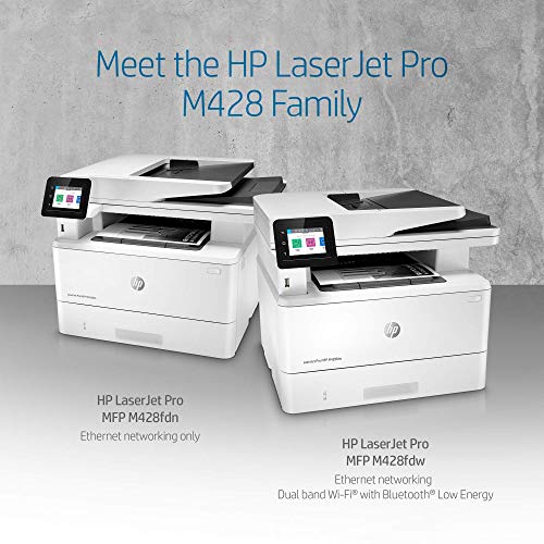 HP Laserjet Pro Multifunction M428fdw Wireless Laser Printer (W1A30A) (Renewed)