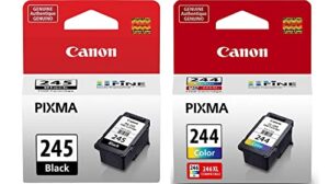 canon pg-245 black ink cartridge and canon cl-244 color ink cartridge