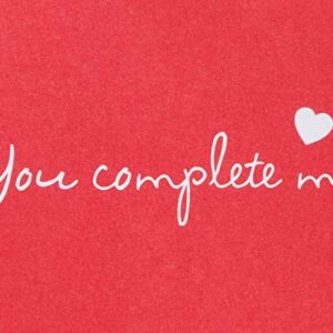 Papyrus Romantic Card (You Complete Me)