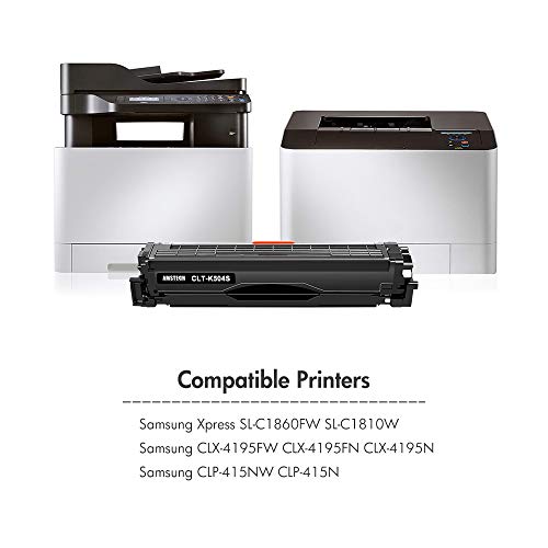 Amstech Compatible Toner Cartridge Replacement for Samsung CLT-504S CLT504S CLT-K504S Xpress C1860FW C1810W SL-C1860FW SL-C1810FW CLX-4195FW CLP-415NW Printer Ink (Black Cyan Yellow Magenta 4-Pack)