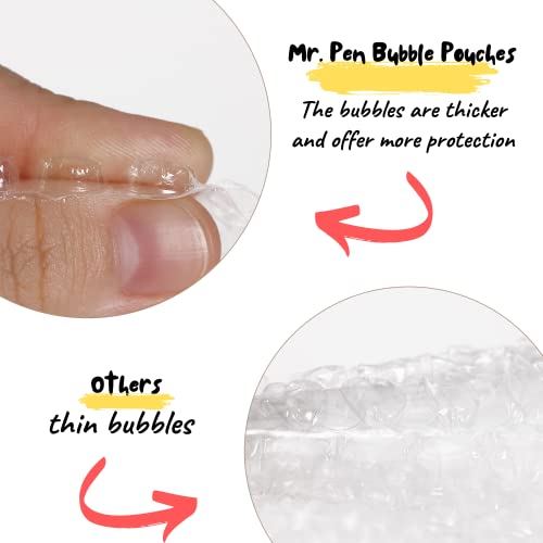 Mr. Pen- Bubble Cushion Wrap Pouches, 100 Pack, 4x6 Inches, Bubble Pouches, Bubble Out Wrap Bags, Bubble Bags, Bubble Bags for Shipping, Bubble Bags for Packing, Bubble Sleeves