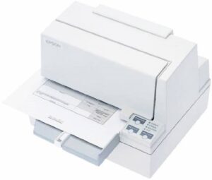 epson c31c196a8981 tm-u590 dot matrix slip printer, 9 pin, 88 column, usb interface, without display module/hub/micr, cool white