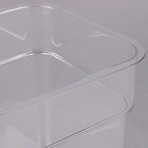 Cambro Polycarbonate Square Food Storage Containers 4 Quart With Lid - Pack of 2