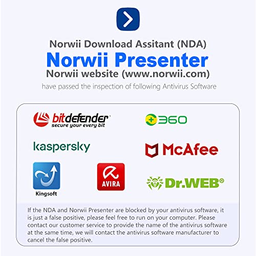 NORWII N27 Wireless Presenter with Laser Pointer Presentation Clicker, 330FT Long Contol Range Hyperlink Volume PowerPoint Clicker Presentation Remote Slide Advancer for Laptop Computer