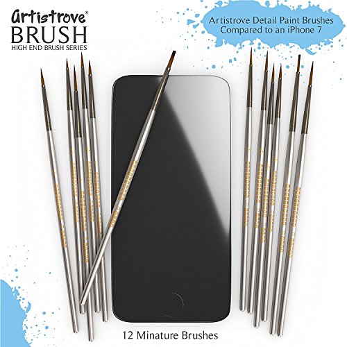 The Official Paint by Numbers Brush by Artistrove - 12 Amazing Fine Detailing Paint Brushs for Adults with a Need for Precision, Get Your Set of The Master Class Brushes to Perfect Your Passion!