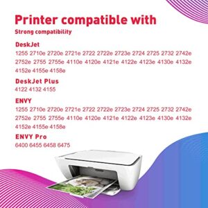 HOTCOLOR 67XL HP Printer Ink Replacement for HP 67 Ink Cartridges Black/Color Combo Pack XL for HP Envy 6055e 6000 Deskjet 2755e 4155e deskjet Plus 4155 4158 4152 Envy Pro 6455 6452 6400 (1+1, 2PK)