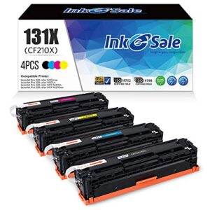 ink e-sale remanufactured toner cartridge replacement for hp 131a 131x cf210a cf210x cf211a cf212a cf213a toner high yield set for hp laserjet pro 200 m251n m251nw m251 mfp m276nw m276n color printer