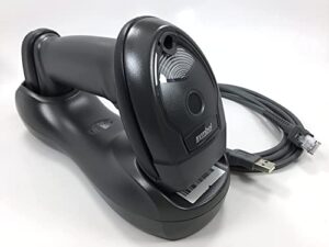 zebra symbol li4278 wireless bluetooth barcode scanner, with cradle and usb cables