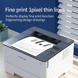 Monochrome Laser Printer Black and White Printer Wireless Small Computer Printer with Auto Duplex 2-Sided Printer Home Use with Mobile Printing and School Student, 30ppm Pantum P3012DW with TL-410