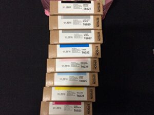 epson genuine 7880/9880 t6031, t6032, t6033, t6034, t6035, t6036, t6037, t6039 8 colors sealed in retail packaging