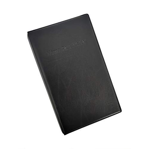 Business Card Organizer Business Card Holder Book, Portable Business Card Binder File Sleeve Storage, Business Card Holders, Name Card Holder for Men & Women, 120 Cards, Black