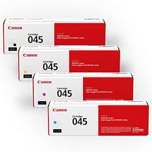 canon genuine toner bundle 045 (1240c006), 1 pack, for canon color imageclass mf634cdw, mf632cdw, lbp612cdw laser printers