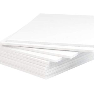 mbc mat board center, pack of 10, foam boards, 11×14 (many sizes available) 1/8″ thick, white foam boards (acid-free)