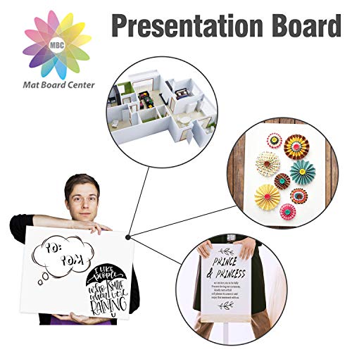 MBC Mat Board Center, Pack of 10, Foam Boards, 11x14 (Many Sizes Available) 1/8" Thick, White Foam Boards (Acid-Free)