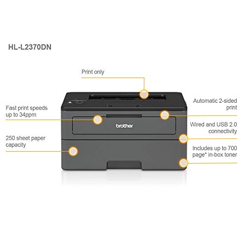 Brother - Monochrome Laser Printer Brother HLL2370DNZX1 30PPM 32 MB USB