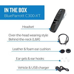 BlueParrott C300-XT Noise Canceling Bluetooth Headset – Hands-Free Wireless Headset, Perfect For High-Noise Environments, Long Wireless Range with Superior Sound, IP65-Rated, Black