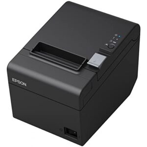 Epson TM-T20III Thermal POS Receipt Printer, Black - USB Type B + Ethernet and DK Port, Requires USB Wireless Dongle - Print Speeds Up to 250mm/sec, 203 dpi, Auto-Cutter, Monochrome, DAODYANG