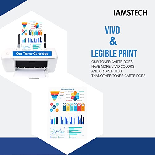 iamstech 58X CF258X with Chip Compatible 2 Pack Toner Cartridge Replacement for HP 58X CF258X 58A CF258A MFP M428fdw M428fdn M428dw Pro M404n M404dn M404dw M404 M428 Printer Black