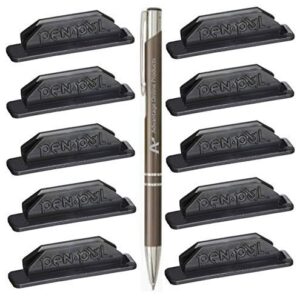 10 Pack Pal Pen Holders, Black Only, Self Adhesive and Removeable