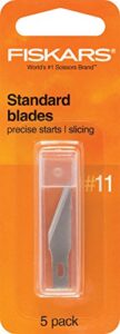 fiskars 196010-1006 standard number 11 blades, 5 pack, orange