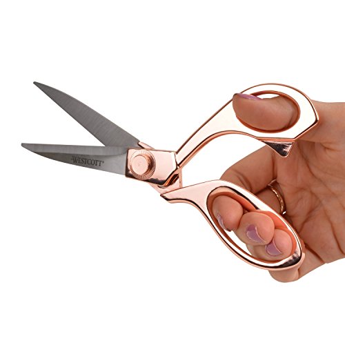 Westcott 16968 8-Inch Stainless Steel Rose Gold Scissors For Office and Home