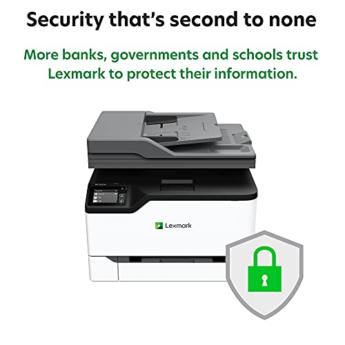 Lexmark MC3224i Color Laser Multifunction Product with Print, Copy, Digital Fax, Scan and Wireless Capabilities, Plus Full-Spectrum Security and Print Speed up to 24ppm (40N9640), (Renewed)