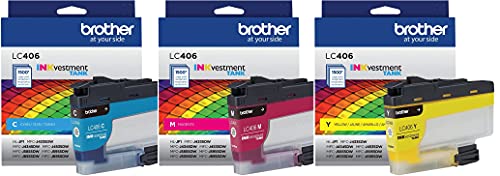 Brother LC406CS, LC406MS, LC406YS 3-Color Ink Cartridge Set, LC406