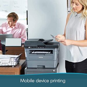 Brother MFC-L27 10DW Series Compact Wireless Monochrome Laser All-in-One Printer, Print Copy Scan Fax, Speed Up to 32 ppm, Auto Duplex Print, 2-line LCD, Mobile Printing, Tech Deal USB