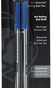 Cross Selectip Gel Rollerball Pen Refill - Blue - Dual Pack