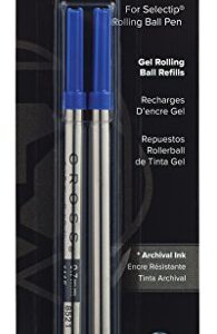 Cross Selectip Gel Rollerball Pen Refill - Blue - Dual Pack