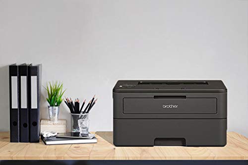 Brother Monochrome Laser Printer with Duplex Printing, 2400 x 600 DPI, up to 27 Pages per Minute, Automatic Duplex (2-Sided) Printing, Compact HL-L2300d