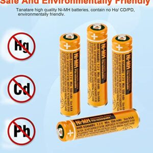 4PCS NI-MH AAA Rechargeable Battery, 1.2V 550mAh Battery for Panasonic Cordless Phone, HHR-55AAABU Replacement Battery