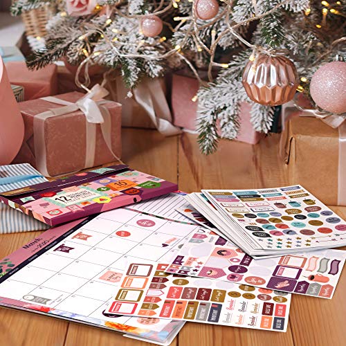 Aesthetic Monthly Planner Stickers - 1100+ Beautiful Design Accessories Enhance and Simplify Your Planner, Journal and Calendar