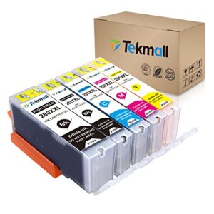 tekmall compatible c a k e ink cartridge pgi-280xxl cli-281xxl 280 ink 281, work for pixma ts6120 ts6220 tr7520 tr8520 ts9520 ts9521c ts8120 ts8220 ts9120 ts702 5 pack