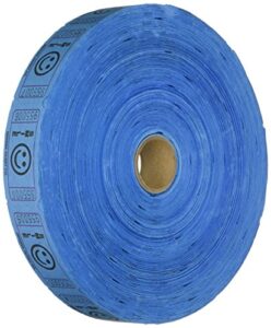 2000 blue smile single roll consecutively numbered raffle tickets