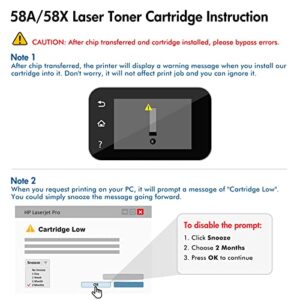 Cool Toner Compatible Toner Cartridge Replacement for HP 58A CF258A 58X CF258X Toner HP Pro M404n M404dn MFP M428fdw M428fdn M404dw M428dw M404 M428 M304 Printer Toner Ink (Black 2-Pack)