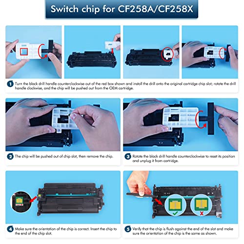 Cool Toner Compatible Toner Cartridge Replacement for HP 58A CF258A 58X CF258X Toner HP Pro M404n M404dn MFP M428fdw M428fdn M404dw M428dw M404 M428 M304 Printer Toner Ink (Black 2-Pack)