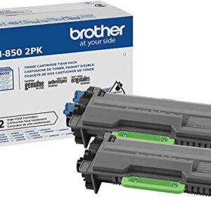 Brother TN-850 DCP-L5500 L5600 L5650 HL-L5000D L5100 L5200 L5200 Toner Cartridge (Black) in Retail Packaging - 2 Pack