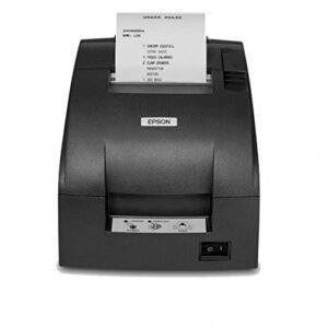 epson tm-u220pd-653 dot matrix receipt printer parallel epson dark gray no autocutter power supply included