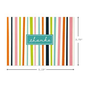 Hallmark Assorted Blank Cards (Stripes, Floral, Polka Dots, Bird, 40 Cards with Envelopes)