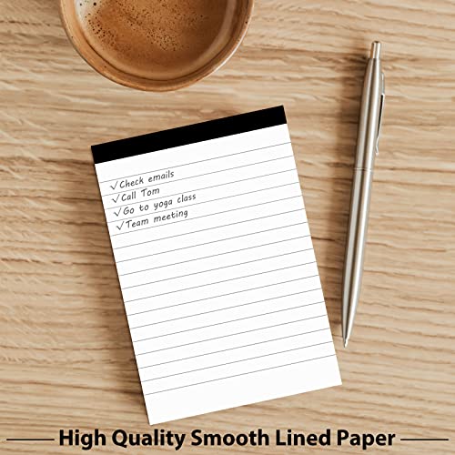 12 Pack Note Pads Refills 4 x 6 Inch Memo Pads Writing Pads, White Small Notepads Scratch Pads Mini Notepad with 30 Sheets Lined Paper in Each Pad