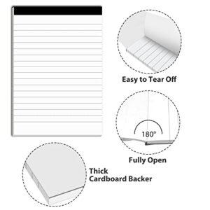 12 Pack Note Pads Refills 4 x 6 Inch Memo Pads Writing Pads, White Small Notepads Scratch Pads Mini Notepad with 30 Sheets Lined Paper in Each Pad