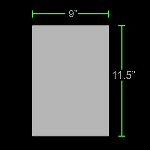 Apache Laminating Pouches 5 mil, for 8.5 x 11 inch Letter Size Paper 9 x 11.5 inch Sheets, 100 Pack