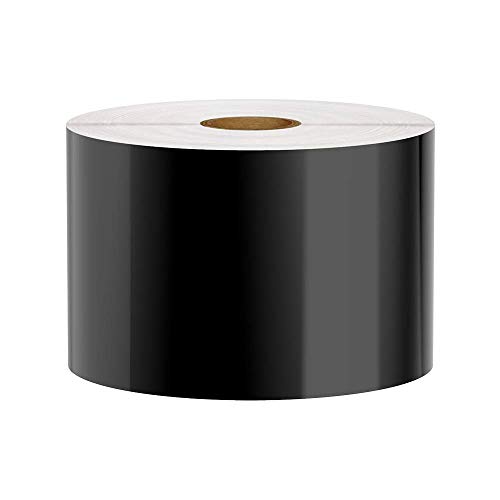 Premium Vinyl Label Tape for DuraLabel, LabelTac, VnM SignMaker, SafetyPro, Viscom and Others, Black, 3" x 150'