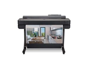 hp designjet t650 large format wireless plotter printer – 36″, with modern office design (5hb10a) (renewed)