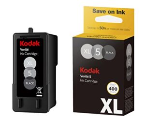 kodak verite 5 replacement inks (alk1ua) xl black ink jet cartridge compatible to v50, v55, v55w eco, v55 plus, v60 eco, v640 eco, v64 series, v65 eco, v65 plus